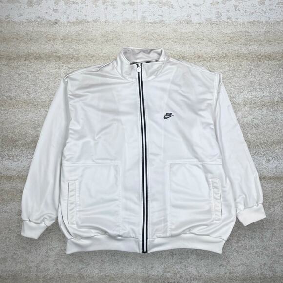 Nike | Jackets & Coats | Vintage Nike Track Jacket Snow White Black ...